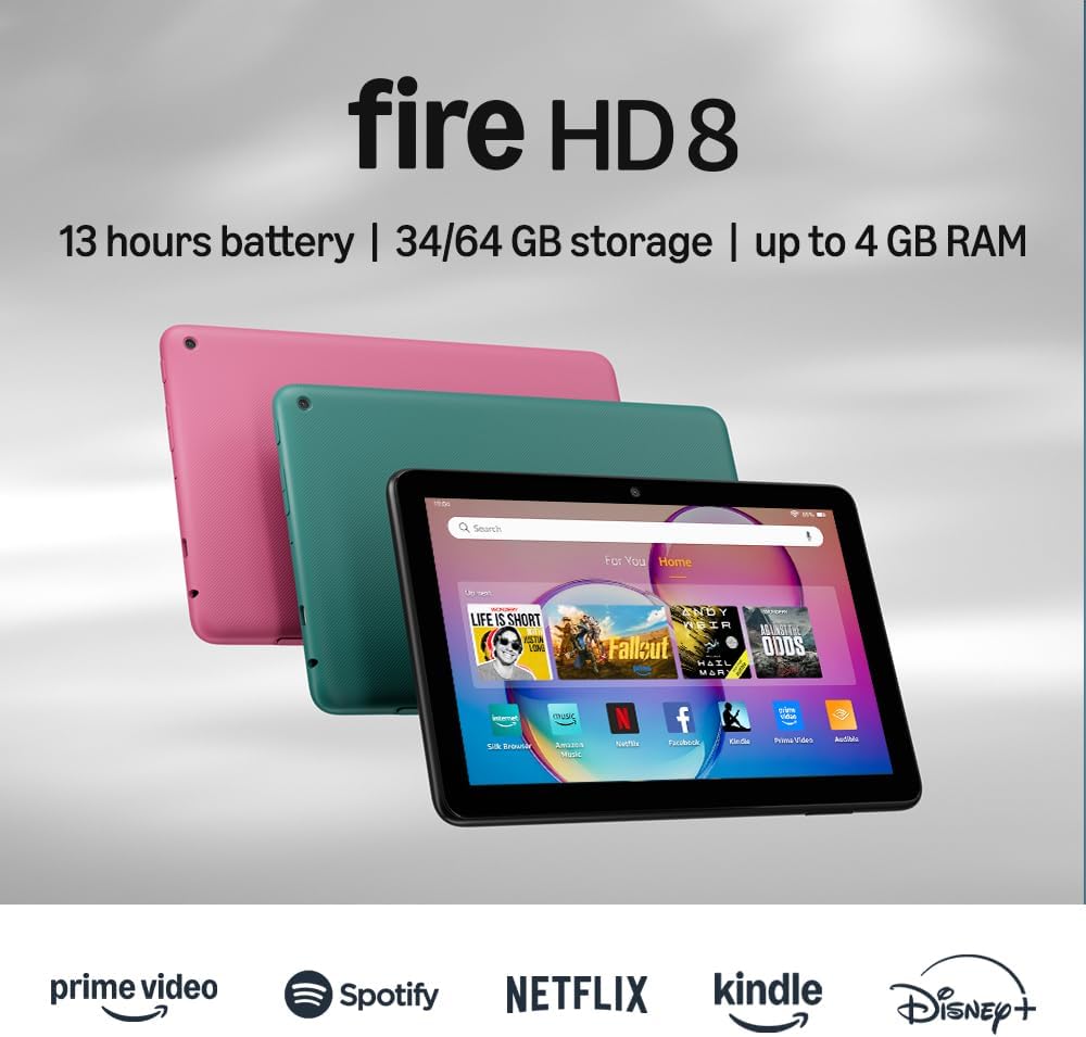 Máy tính bảng Amazon Fire HD 8 Gen 12 (2025) – maydocsach.vn
